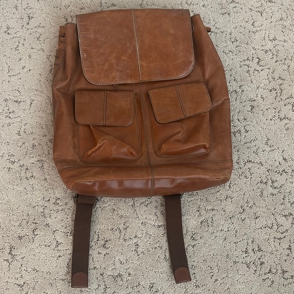 Fossil | Bags | Fossil Leather Backpack Unisex | Poshmark